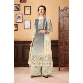 Multi Pakistani suit Online, Designer Pashmina Pakistani suit with ...